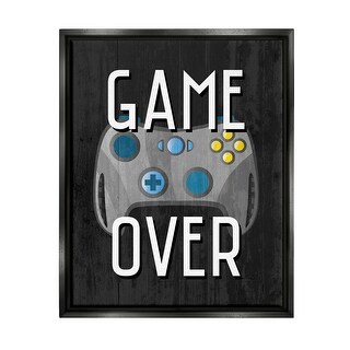 Stupell Game Over Controller Framed Floater Canvas Wall Art, Design by Kim Allen - Bed Bath ...