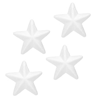 Foam Stars for DIY Arts and Craft Polystyrene Stars Project - White ...