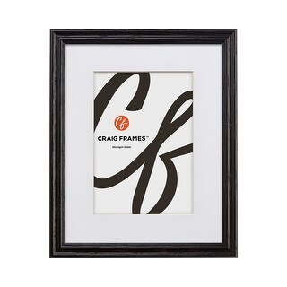 Craig Frames Wiltshire 200, Picture Frame Matted for a Photo, Ebony ...