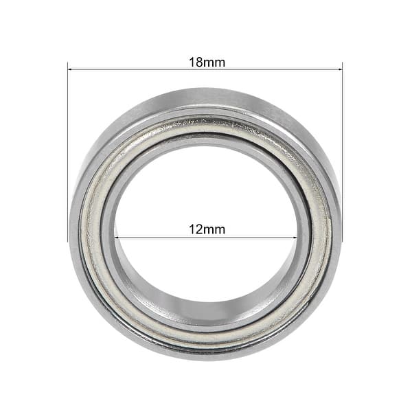 6701ZZ Deep Groove Ball Bearing 12x18x4mm Double Shielded GCr15 ...