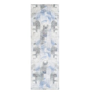 Shahbanu Rugs THE INTERTWINED PASSAGE, Silk with Textured Wool Hand ...