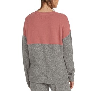 Volcom Women's Colorblocked Fleece Sweatshirt Gray Size Xs - Bed Bath ...