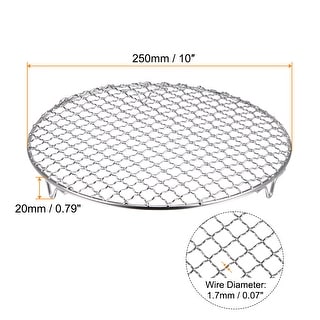 Round Cooking Rack 13-inch Stainless Steel Cross Wire Barbecue Grill ...