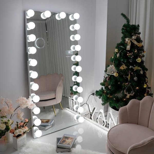 VANITII Hollywood Vanity Mirror Full Length Wall Mountable Bluetooth ...