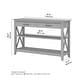 Key West Console Table with Drawers and Shelves by Bush Furniture - Bed ...