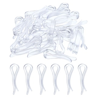 30Pcs Plastic Alligator Clips, 1.5" Clear U Shape Shirt Clip ...