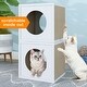 Way Basics Premium Cat Scratcher Lounge Cube Scratch and Play with ...