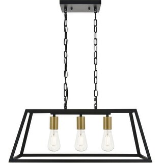 Elegant Lighting Resolute 3 Light 25" Wide Linear Chandelier - Bed Bath ...