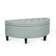 Adeco Half Moon Storage Ottoman Semi Circle Bench - Bed Bath & Beyond ...