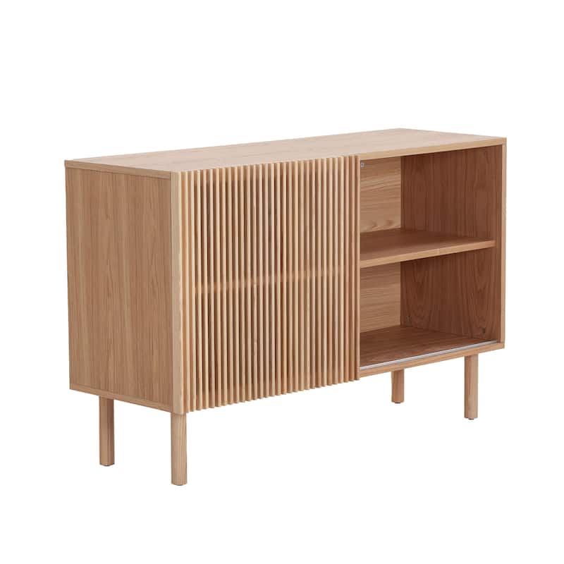 Modern Sideboard with Shelves - Overstock - 36329835