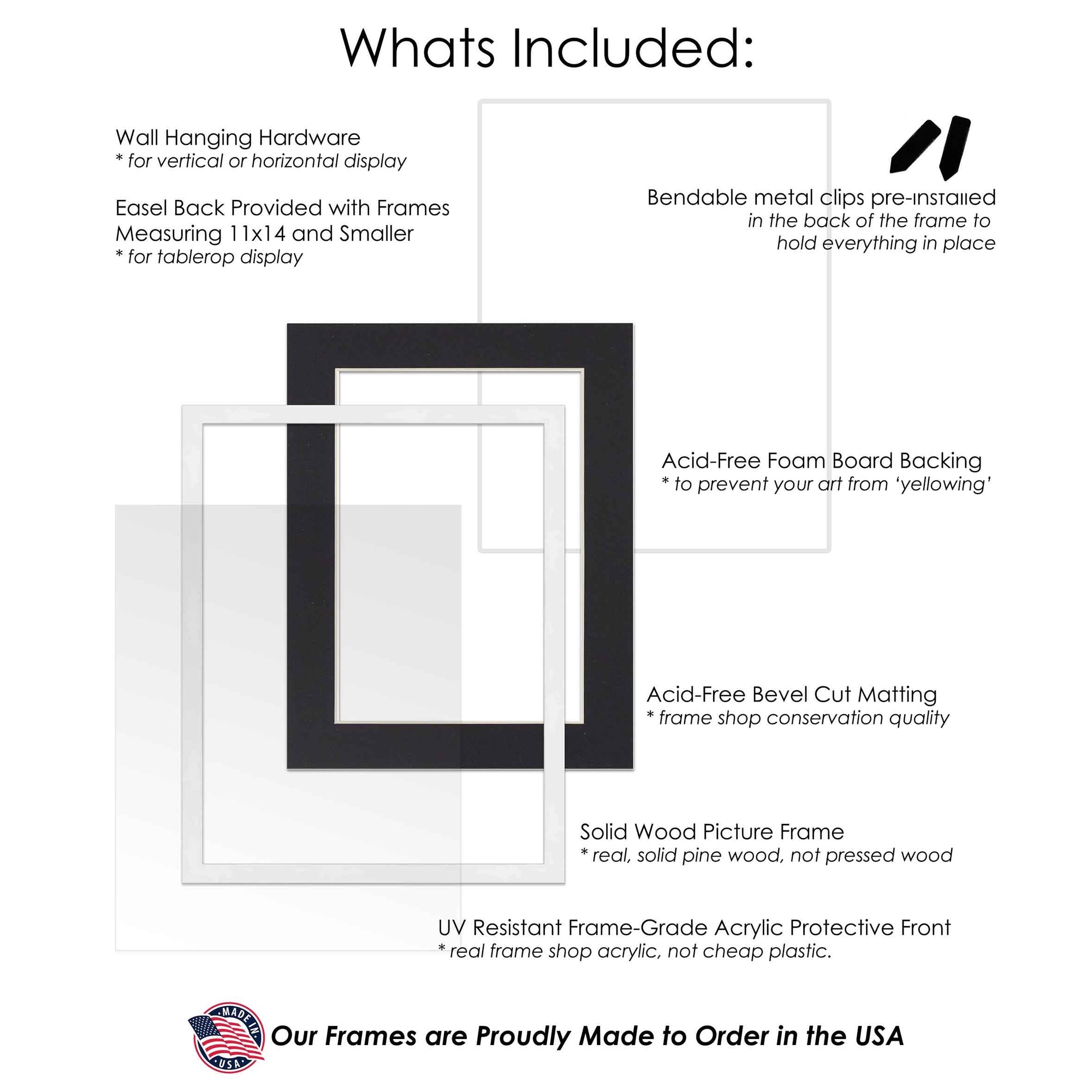 poster size frames with mat