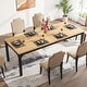 Dining Table for 6-8 Person, 78 inch Long Rectangular Kitchen Dining ...