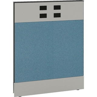 Modular Partition Base Panel with Desktop Raceway Power, 30"W x 38"H ...