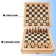 GSE™ 9-in-1 Chess/Checkers/Backgammon/Dominoes/Tic-Tac-Toe/Ludo/Chinese ...