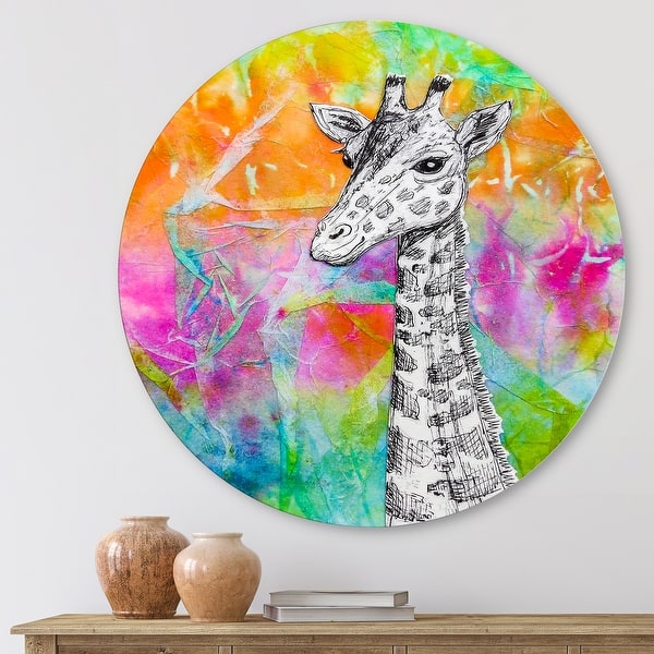 giraffe abstract drawing