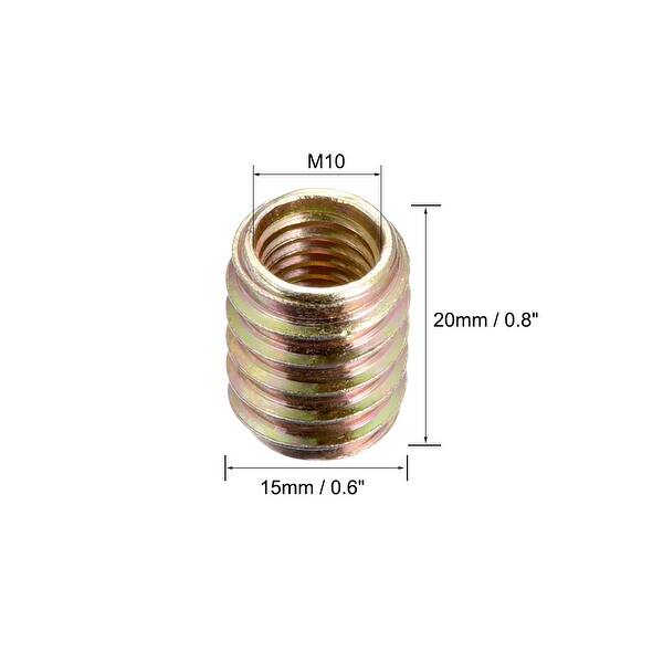 Furniture Threaded Carbon Steel M10 Internal Thread 20mm Length 5pcs ...