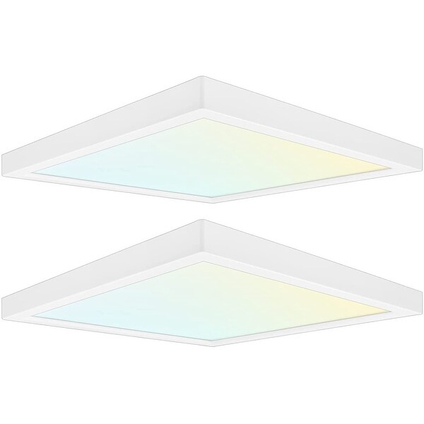 2-Light Flush Mount Ceiling Light with Clear Hammered Glass - On Sale ...