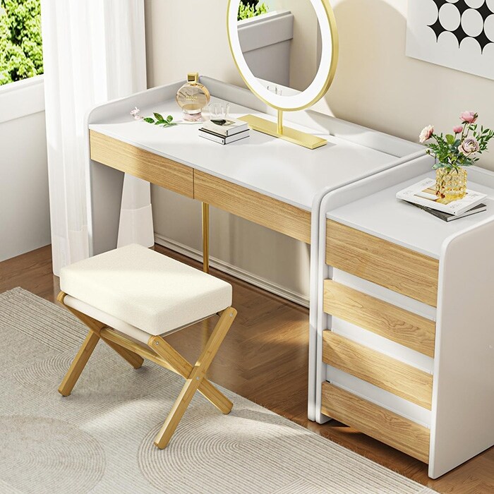 Foldable vanity stool store