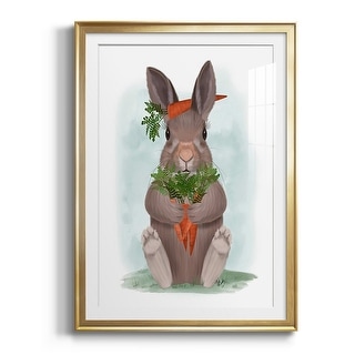 Rabbit Carrot Hug Premium Framed Print - Ready to Hang - Bed Bath ...