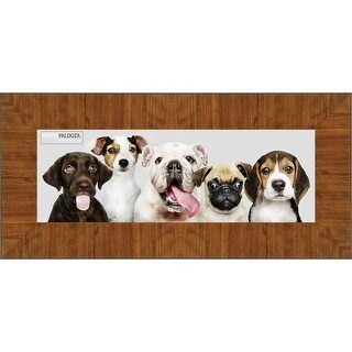 14x40 Contemporary Honey Pecan Complete Wood Panoramic Frame with UV ...