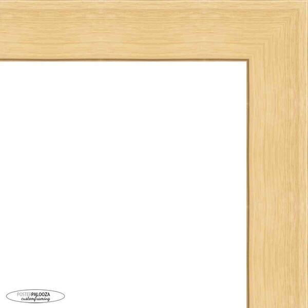 14x12 Traditional Natural Complete Wood Picture Frame with UV Acrylic ...