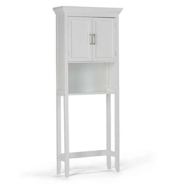 Wyndenhall Hayes 67 inch H x 27 inch W Space Saver Bath Cabinet 67 inch High 67 inch High Pure White
