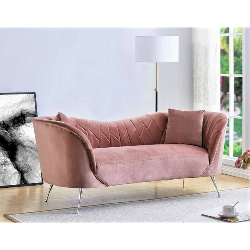 Velvet Sofa - Overstock - 33590292