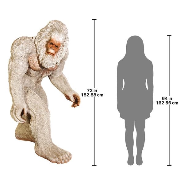 Design Toscano The Abominable Snowman Life-Size Yeti Statue - Bed Bath ...