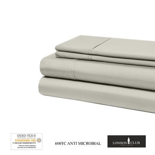 American Woods 600 Thread Count Cotton Sheet Set With Ultra Fresh Anti ...