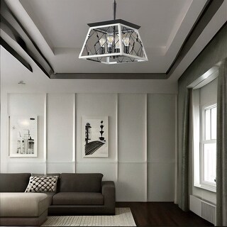4-Light Chandeliers with Dimmable and Height Adjustable(No Bulbs) - Bed ...