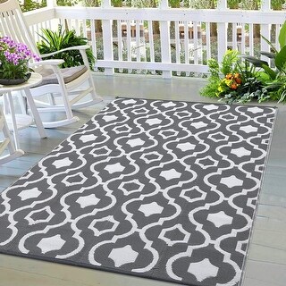 Outdoor Rug 5x8 ft, Waterproof Reversible Rug for Patio - 5*8ft - Bed ...