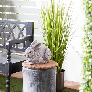Grey Polystone Country Garden Sculpture 10 x 14 x 7 - 14 x 7 x 10 - Bed ...