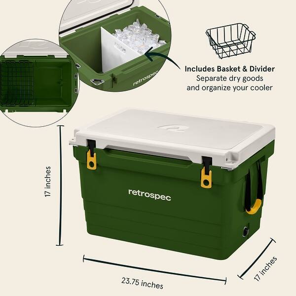 Palisade Rotomolded Cooler, Insulated Ice Chest with Bottle Opener, Tie ...