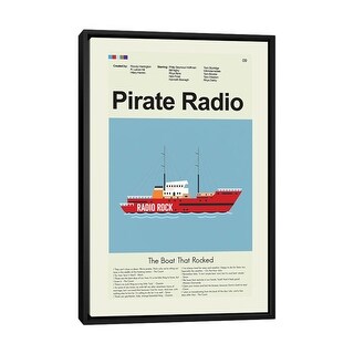 iCanvas "Pirate Radio" by Prints and Giggles by Erin Hagerman Framed ...
