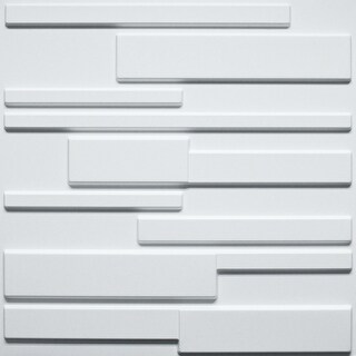 Dundee Deco White Bricks PVC 3D Wall Panels, Decorative Wall Paneling ...