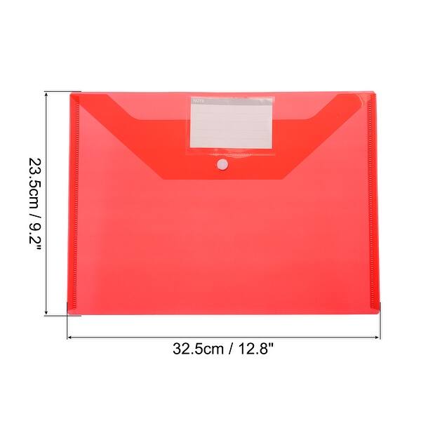 20pcs File Folders A4 Plastic Envelopes Folder with Snap and Label ...