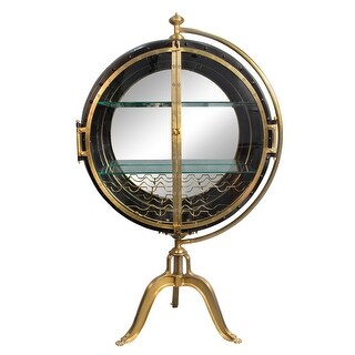 78" Nautical Bar Stand, Black 78.0"H - 48.0" x 27.0" x 78.0" - Bed Bath ...