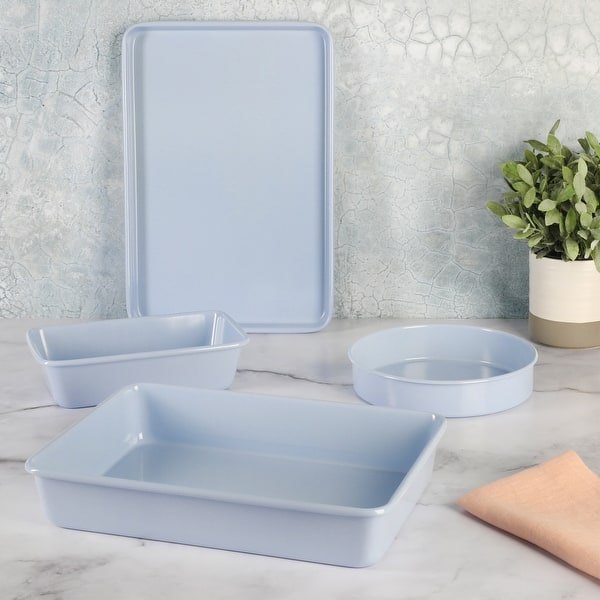 Martha Stewart Everyday 4 Piece Carbon Steel Colored Bakeware Set in Lavender - Bed Bath ...