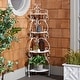 SAFAVIEH Outdoor Collection 60" Turuca 4 Tier Corner Shelf - 13" W x 13 ...
