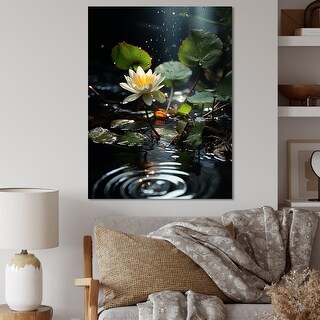 Designart "Yellow Green Manatee Portrait Vibrant" Manatee Wall Art ...