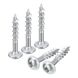 Pocket Hole Screws, 100pcs Square Drive Self Tapping Wood Screws - Bed ...
