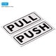 2Set Push Pull Door Sign 2"x5" Adhesive Horizontal Pull Push Sticker ...