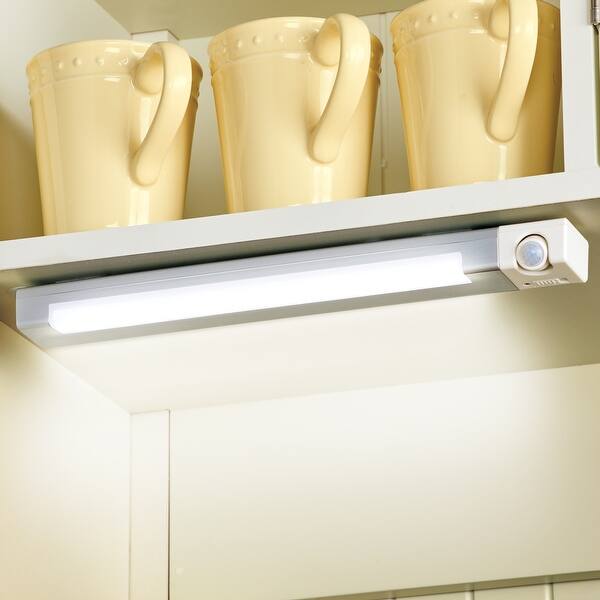 Rechargeable Motion Activated Self-Adhesive Lights - 12.250 x 2.800 x 1 ...