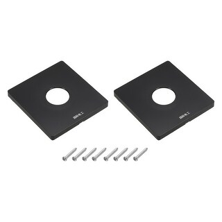 Grommet Wall Plate PC Wall Panel with 1.3 Inch Cable Through Black 2 ...