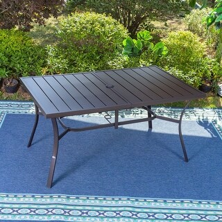 Outdoor 60" Rectangular Dining Table - Modern Furniture - Bed Bath ...