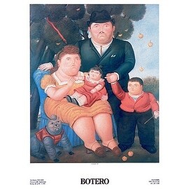 ''A Family'' by Fernando Botero Latino Art Print (37.5 x 26.75 in ...