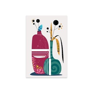Mid-Mod Flower Pot Print On Acrylic Glass by Soul Curry Art ...