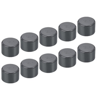 UPVC Pipe End Cap Fitting, 10 Pack Furniture Grade Plug Coupling Grey ...