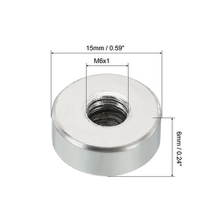 10pcs M6 Cap Nut Acorn Nut Screw Cap Bolt Cover Flat Female Thread ...