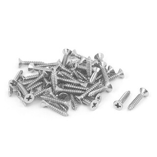 3.5mmx19mm 304 Stainless Steel Flat Head Phillips Drive Self Tapping ...